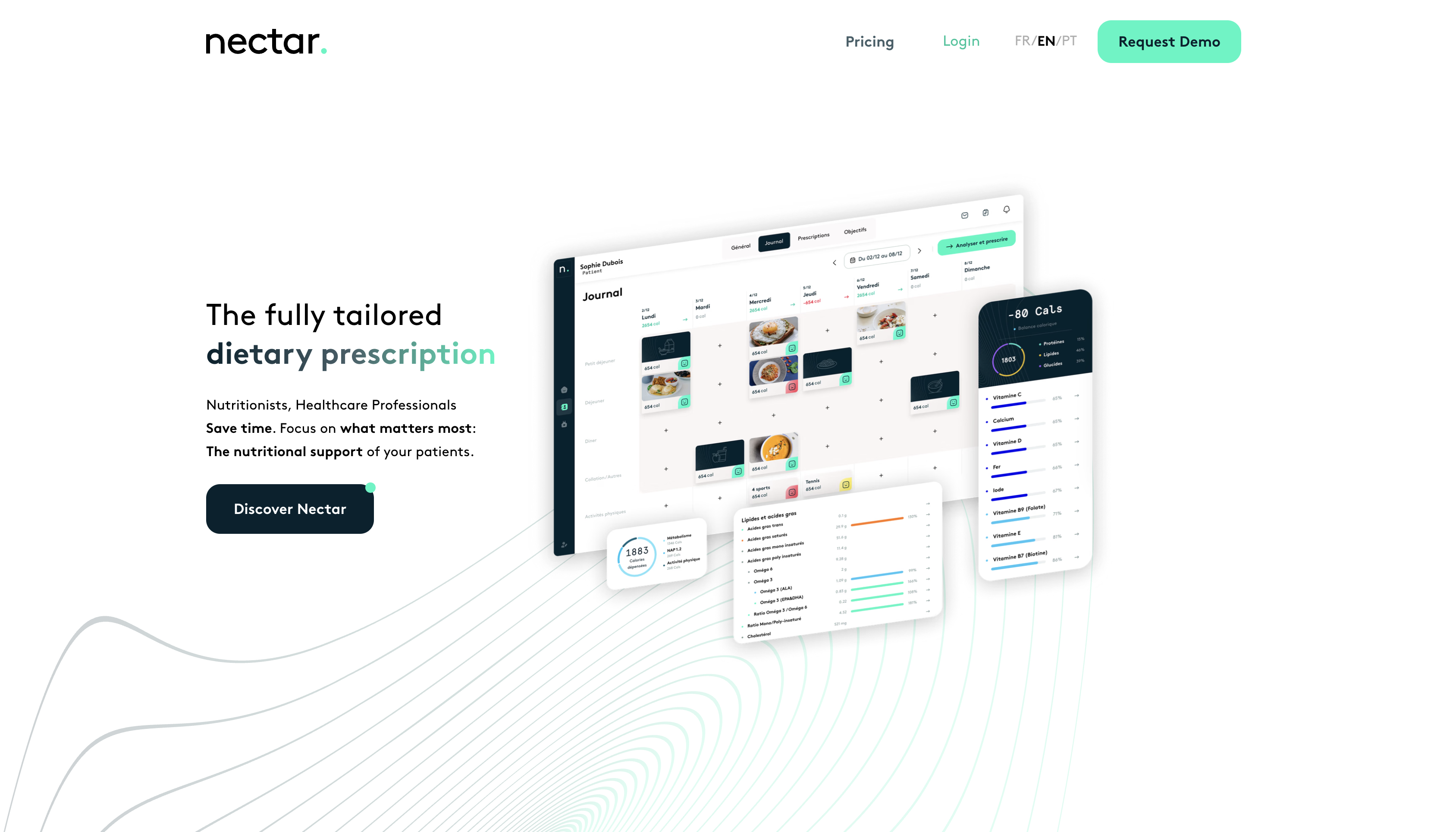 Nectar - The fully tailored Dietary Prescription for Nutritionists and Healthcare Professionals